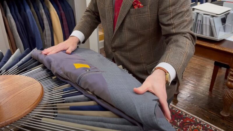 How to Properly Fold a Suit Jacket Without Wrinkles
